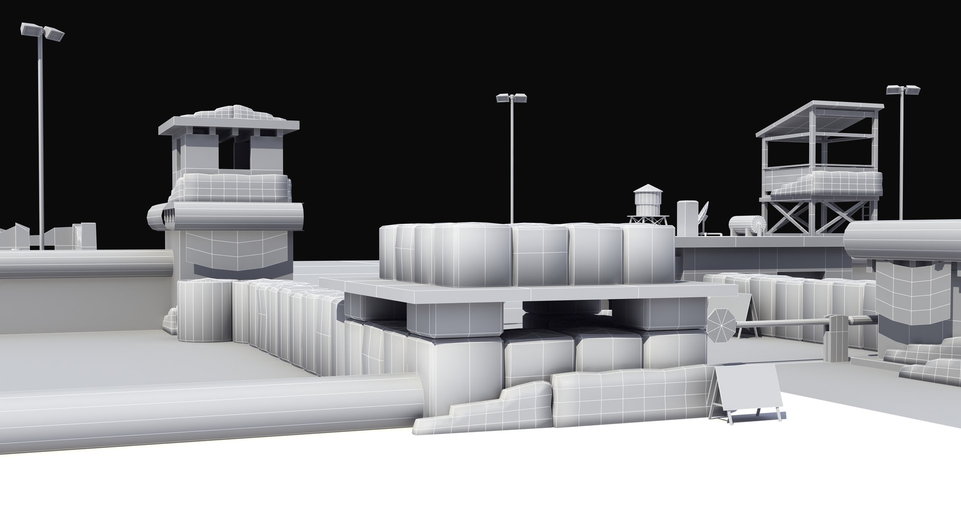 3D Border Security Checkpoint - TurboSquid 1514951