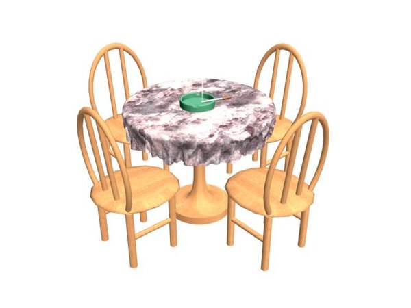 Free Cafe Table 3D Models for Download | TurboSquid