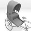 3d model cycle rickshaw