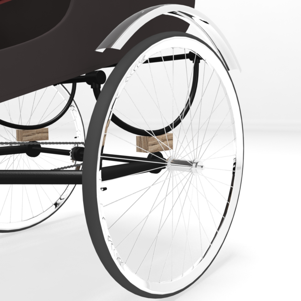 3d model cycle rickshaw