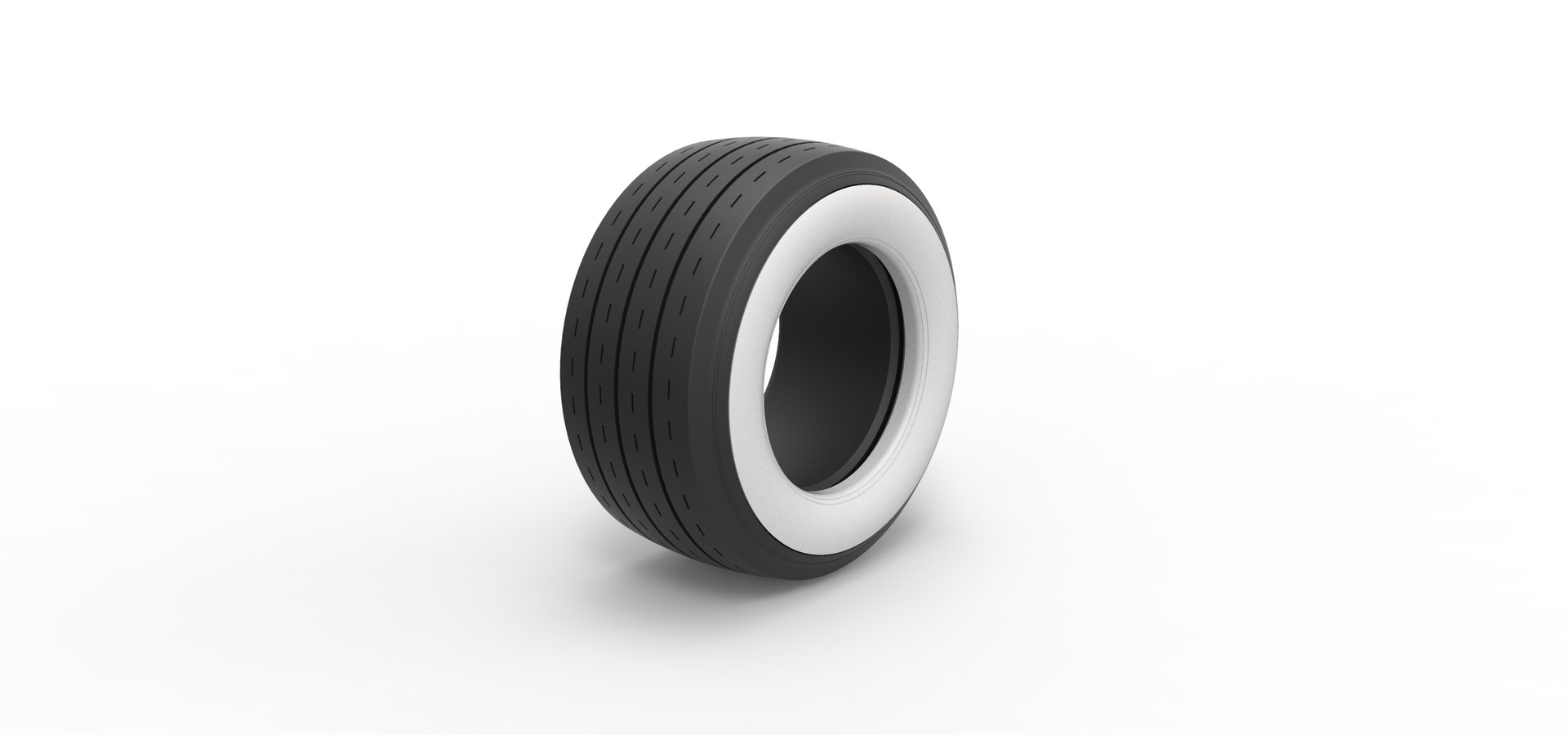 3D Diecast Whitewall race tire Scale 1 to 25 - TurboSquid 2081849