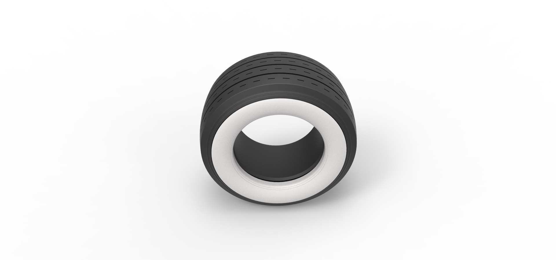 3D Diecast Whitewall race tire Scale 1 to 25 - TurboSquid 2081849