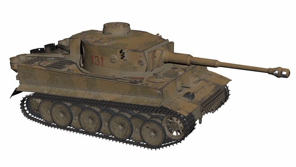 제2차 세계대전 독일 Tiger 131 중전차 3D 모델 - TurboSquid 2216555