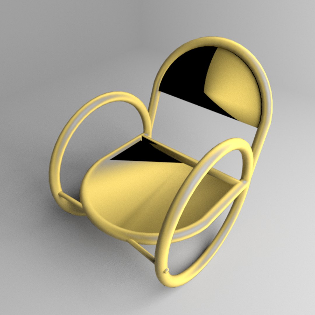 3D model rocking chair 3 - TurboSquid 1539562