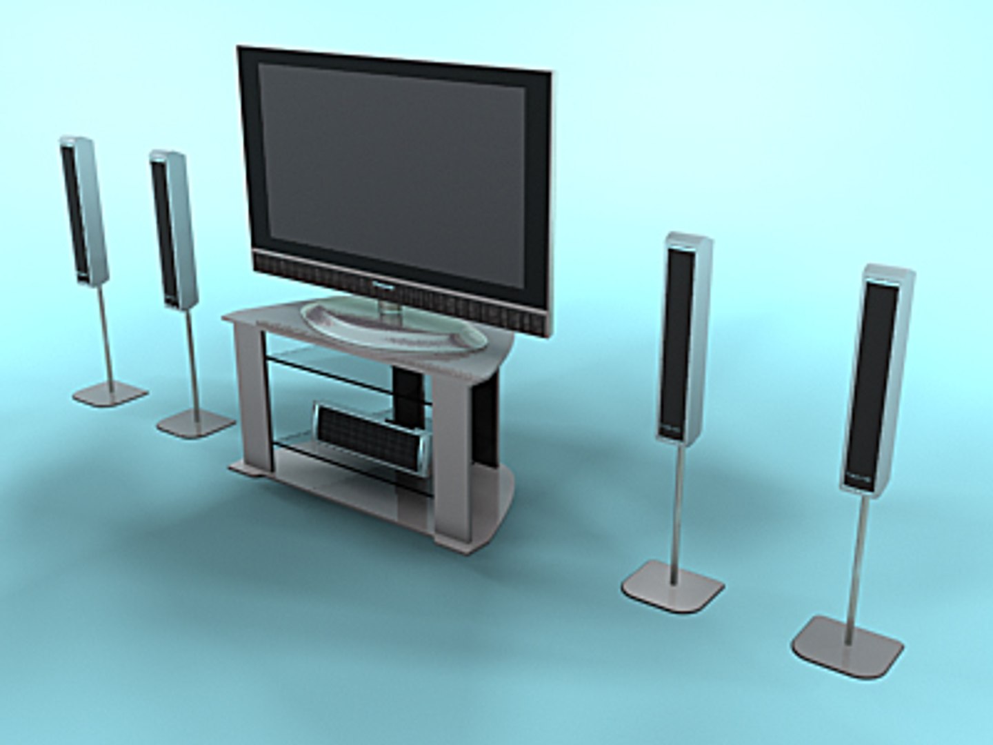 3ds max tv speakers