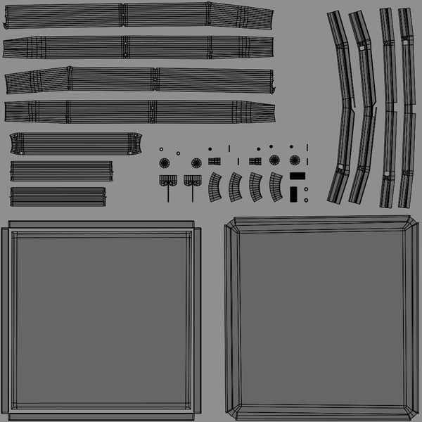 Folding Chair and Table 3D model - TurboSquid 1859636