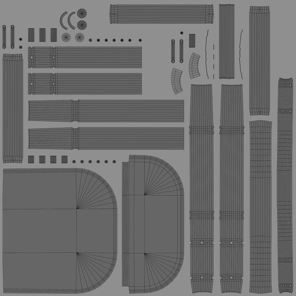 Folding Chair and Table 3D model - TurboSquid 1859636