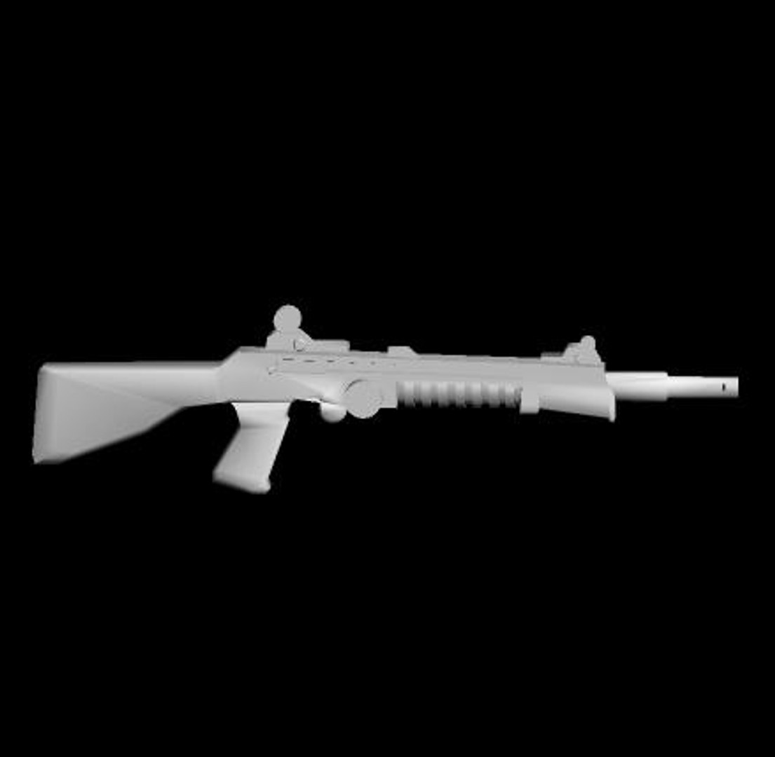G Joe Rifle 3d Obj