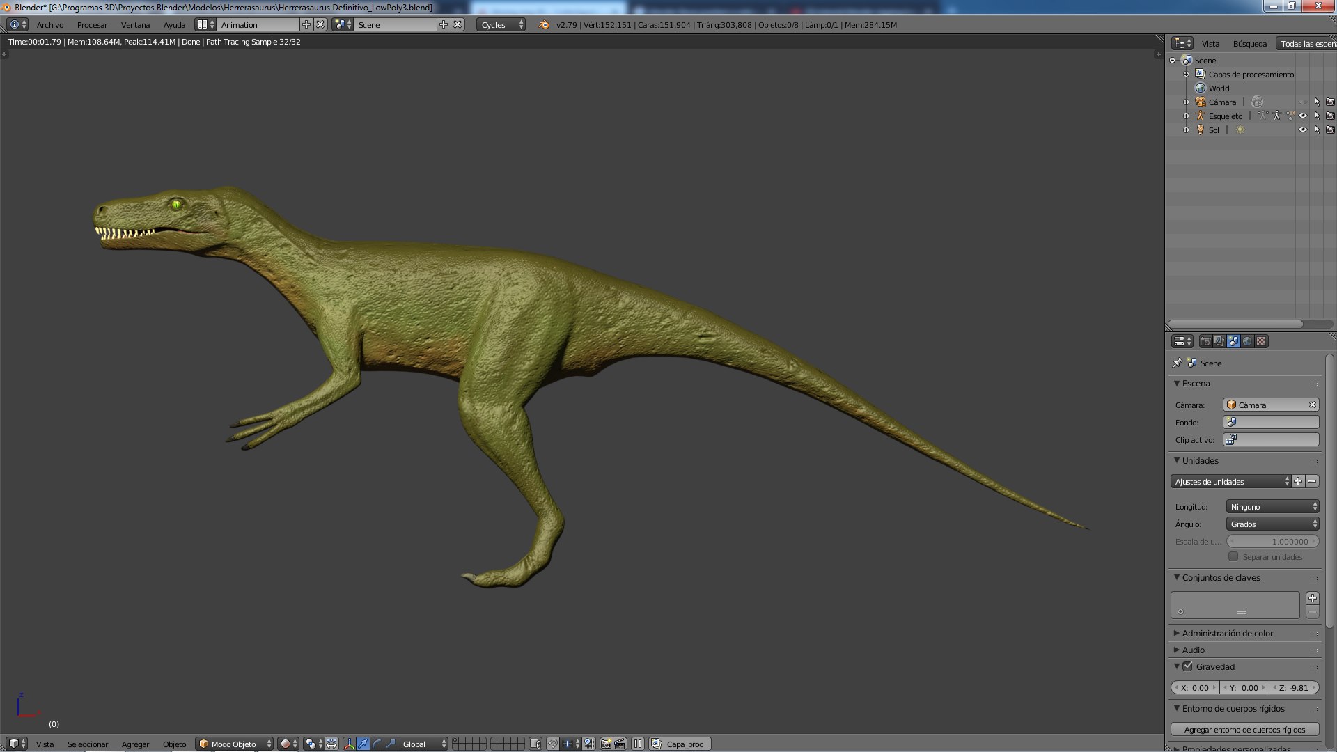 3D Model Dinosaur Herrerasaurus - TurboSquid 1395923