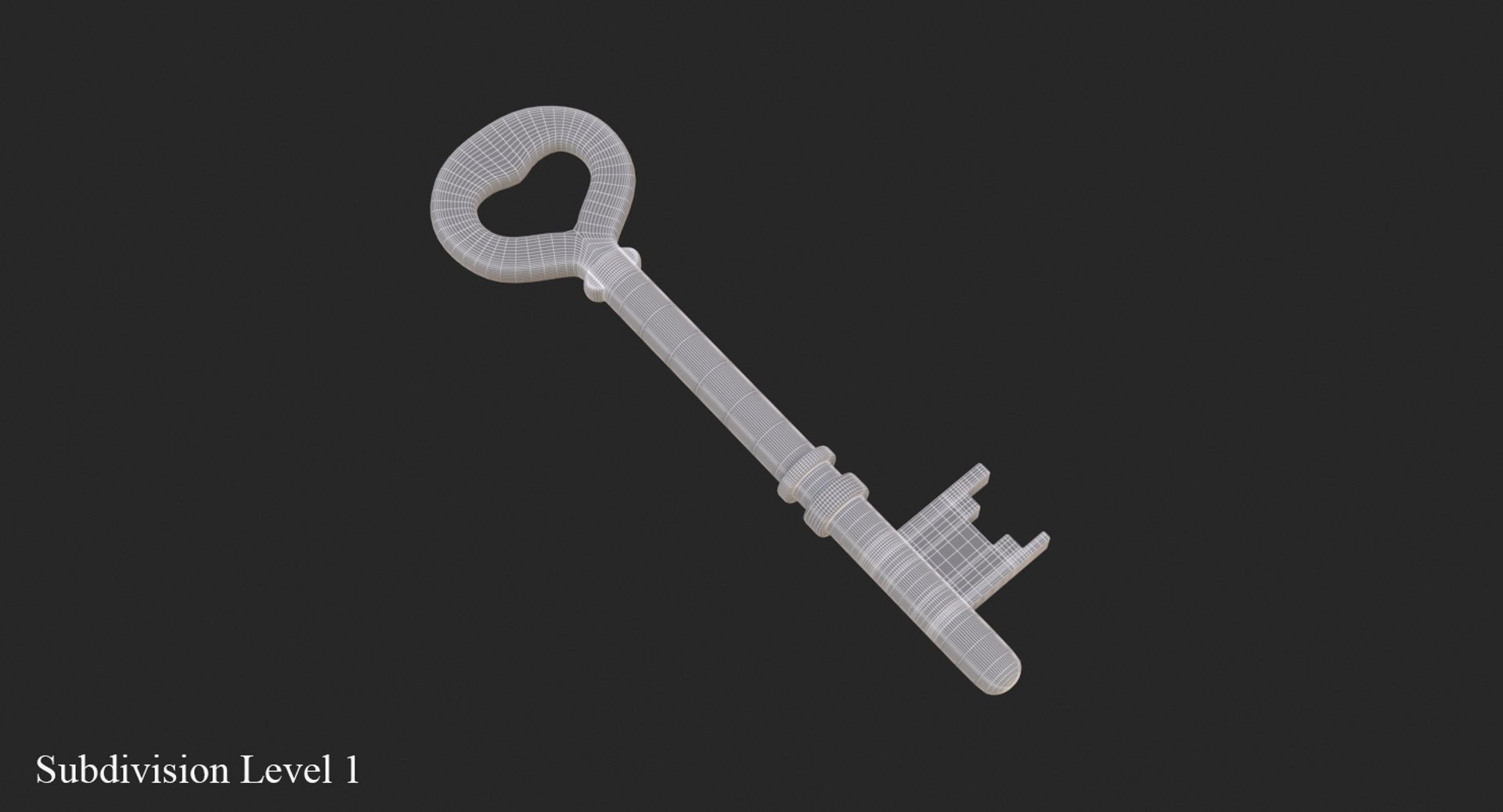 3D Golden Key - TurboSquid 1276111
