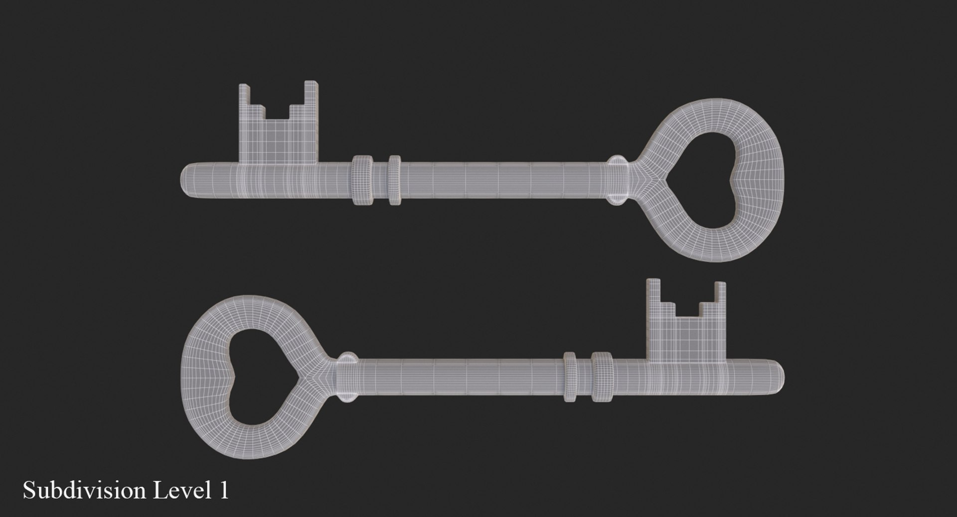 3D Golden Key - TurboSquid 1276111