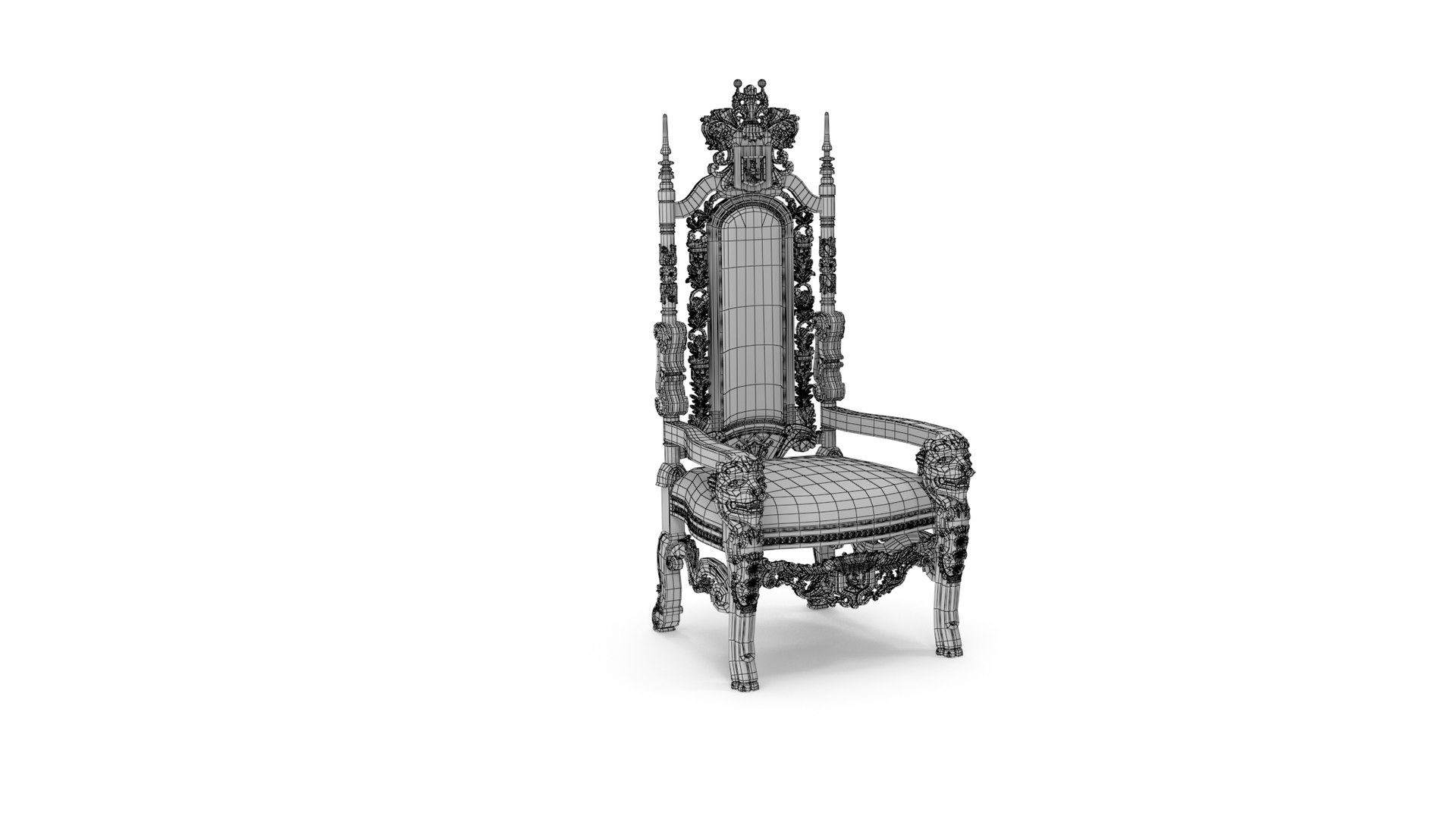 Throne Chair Model - TurboSquid 1973514