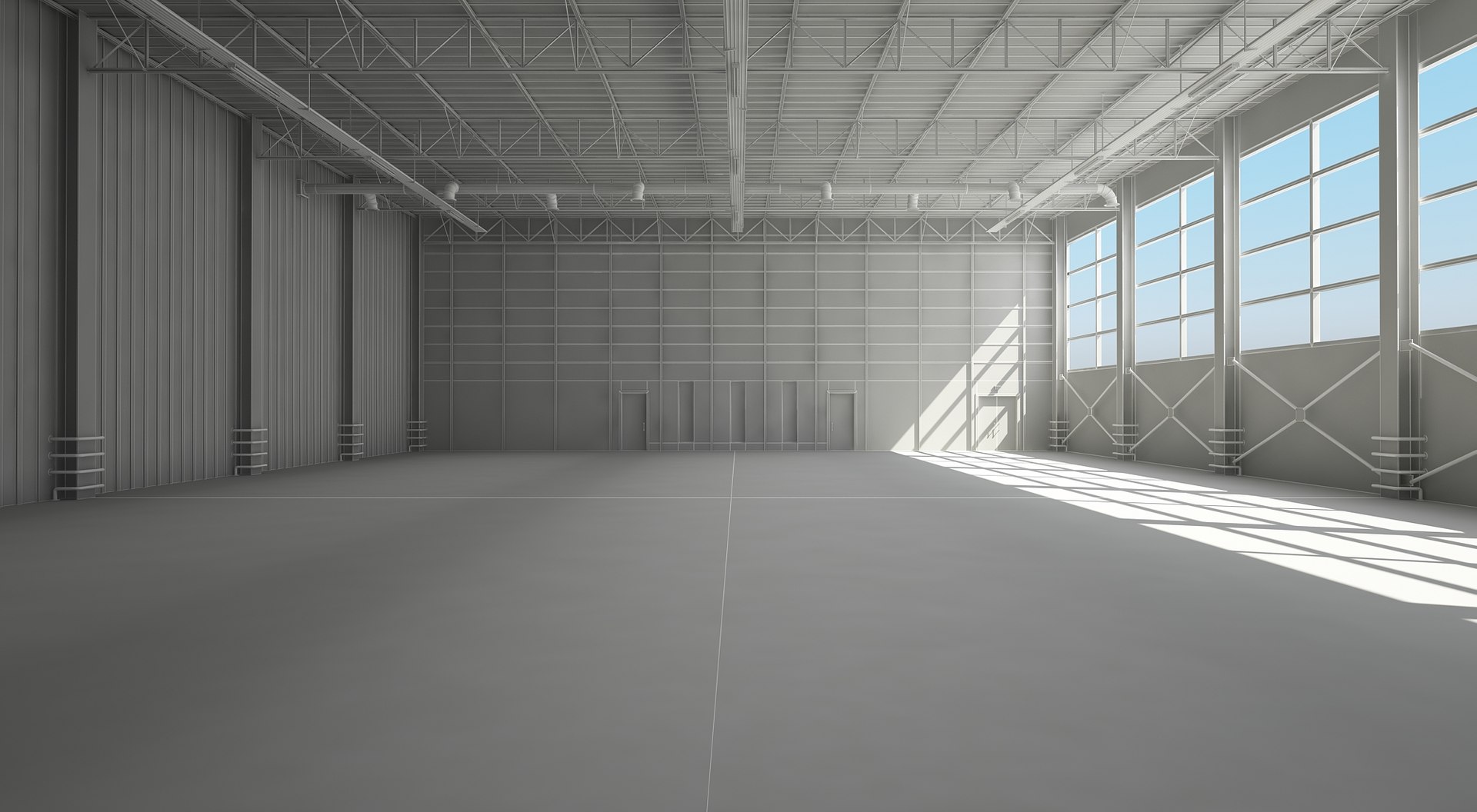 Warehouse Logistics Building 3D Model - TurboSquid 1395897