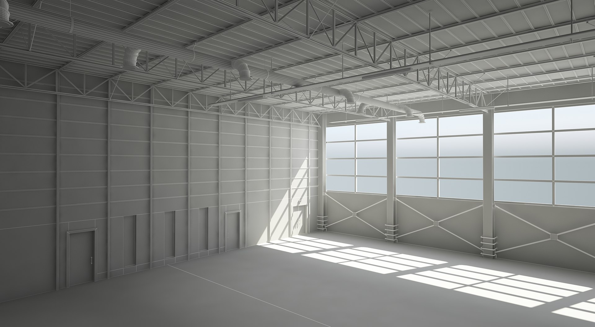 Warehouse Logistics Building 3D Model - TurboSquid 1395897