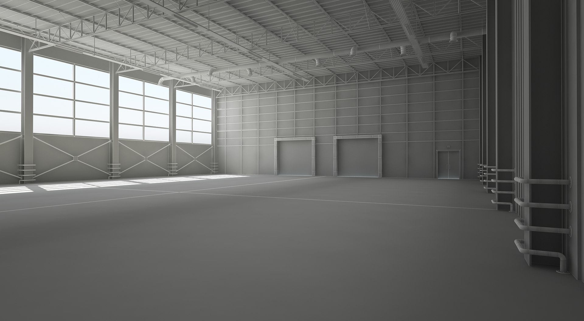 Warehouse Logistics Building 3D Model - TurboSquid 1395897