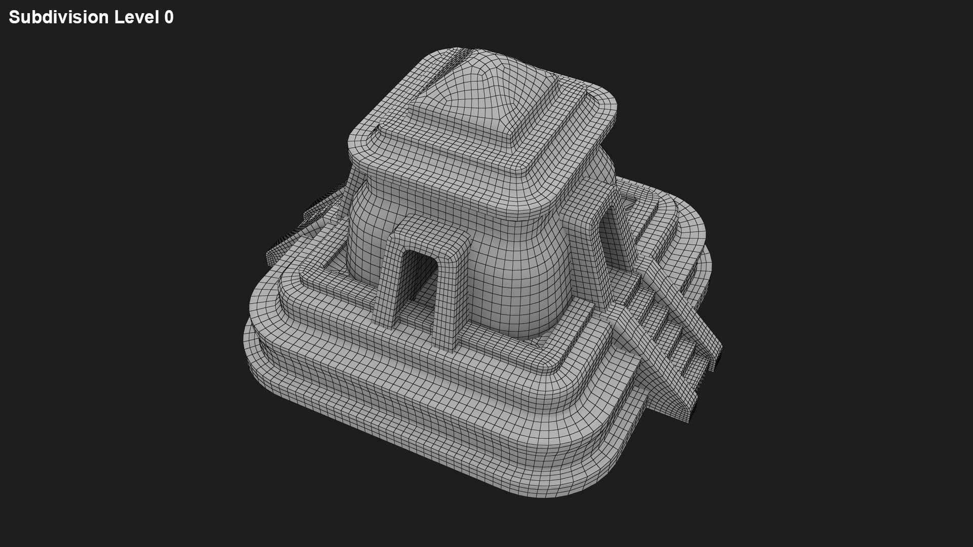 Temple Symbol 3D model - TurboSquid 2174898