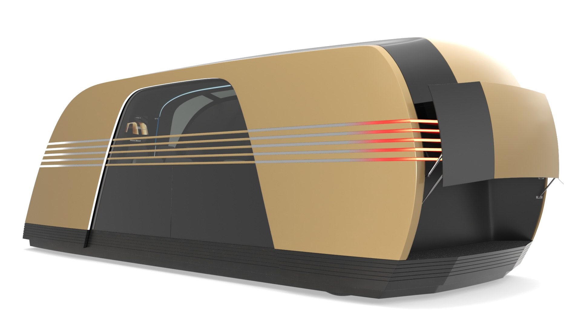 3D Model Tesla Robovan Rigged For Cinema 4D - TurboSquid 2352613