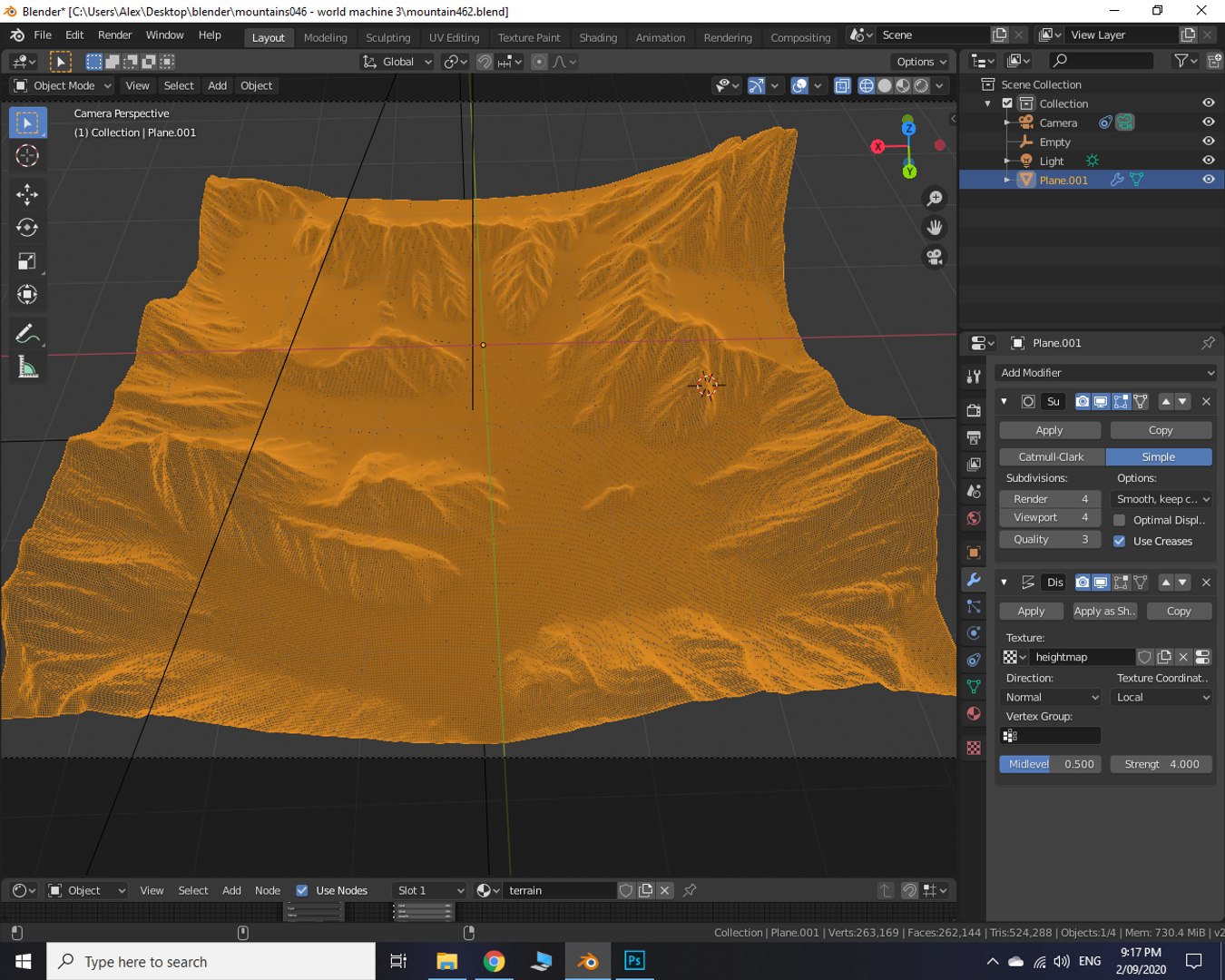Mountain Valley Terrain 3D Model - TurboSquid 1614816