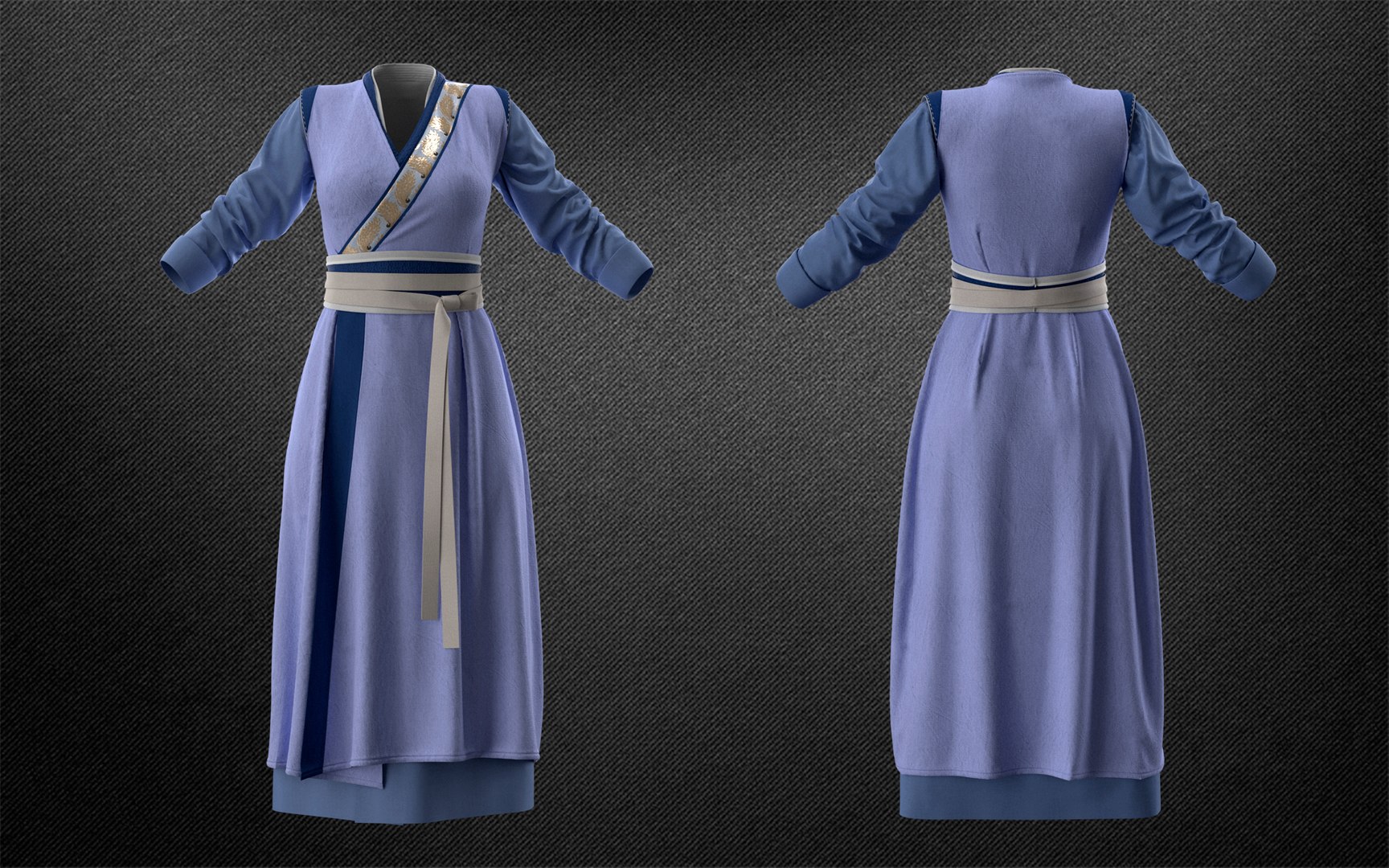 3D Asian Women Clothing Model - TurboSquid 1949203