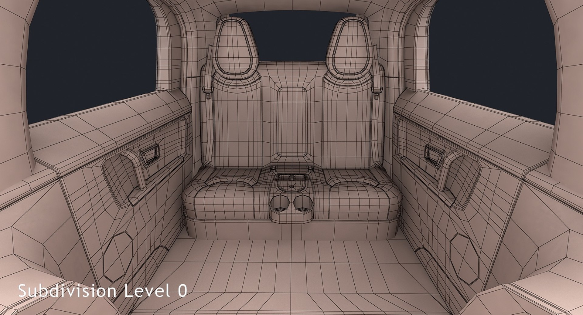 3d 2016 google self-driving car interior