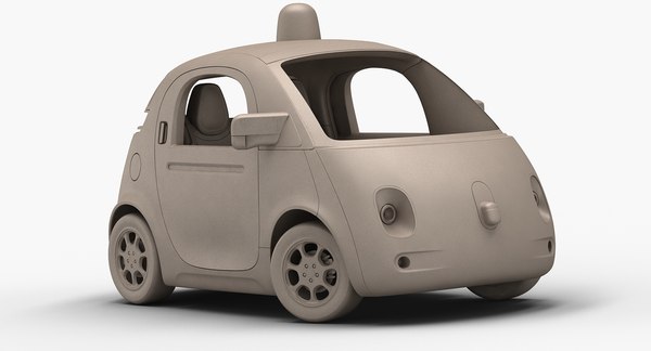 3d 2016 google self-driving car interior