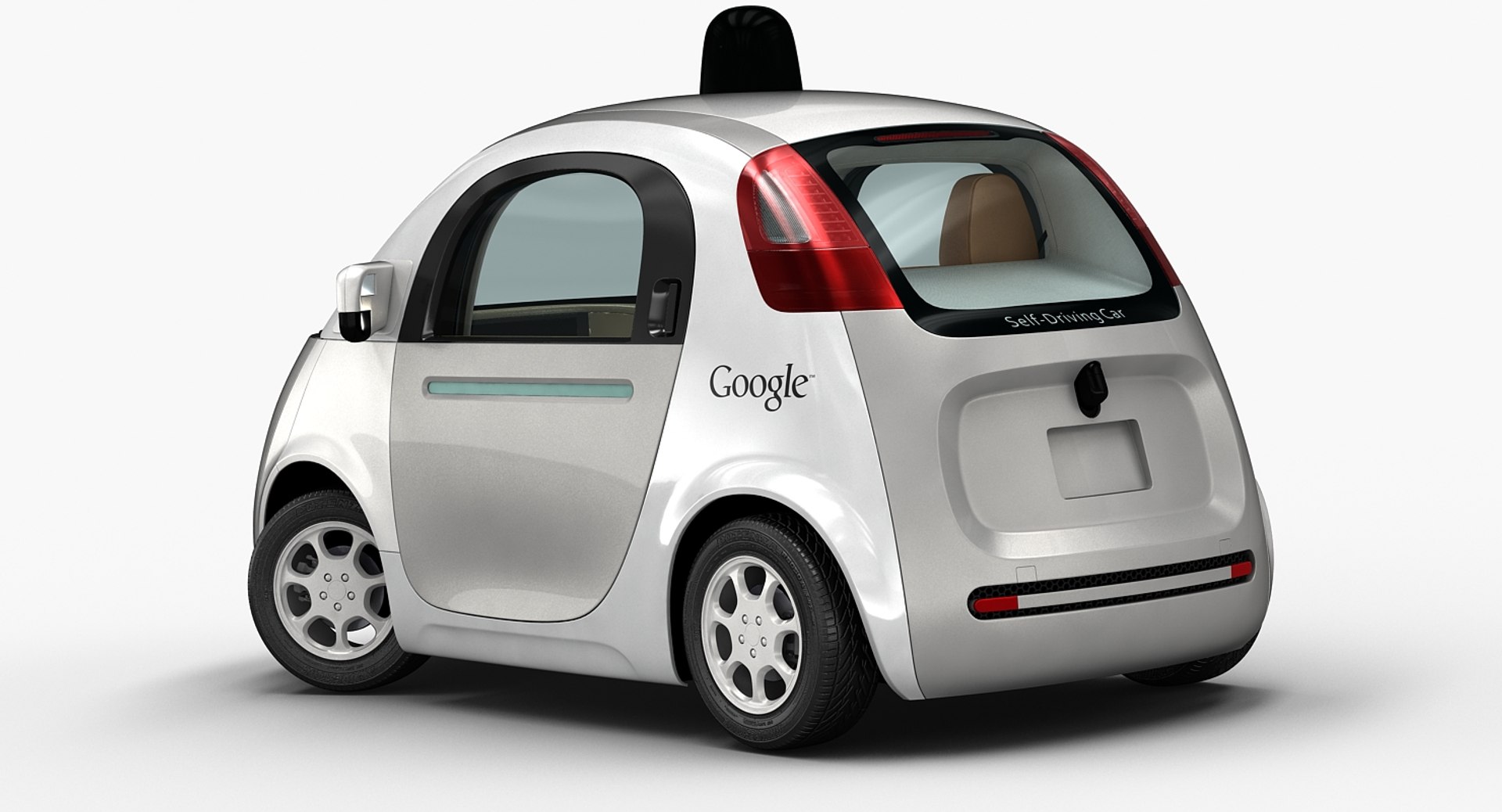 3d 2016 google self-driving car interior
