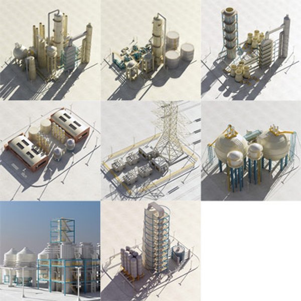 Refinery 3D Models for Download | TurboSquid
