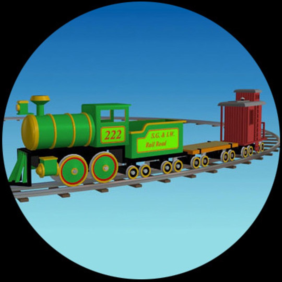 3d toon toy train pzsg