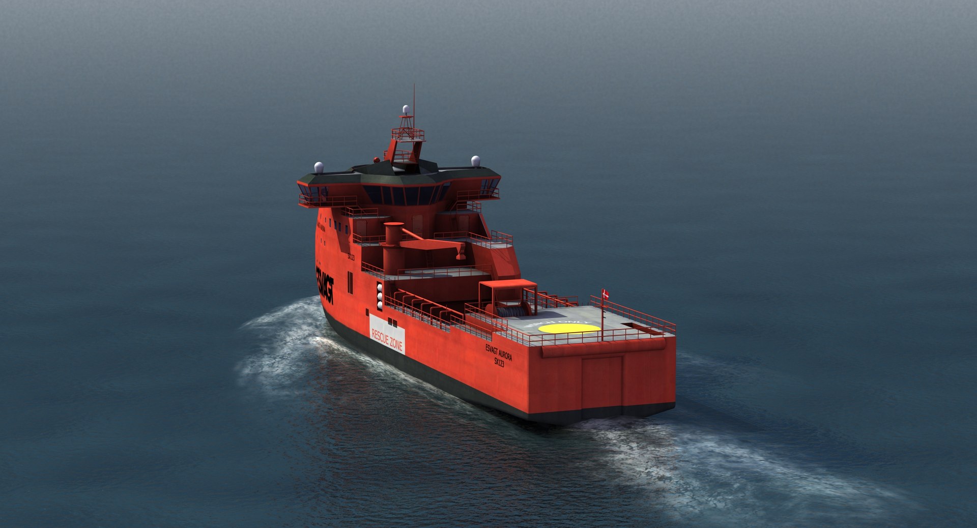 3D Model Esvagt Aurora Rescue Ship - TurboSquid 1379674