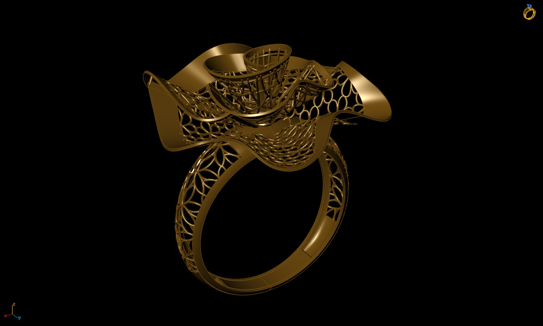 3D Model Gold Ring - TurboSquid 1698778