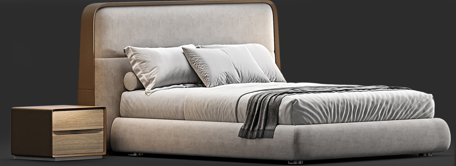 Giorgetti Frame Bed 59201 3d Turbosquid 2093777