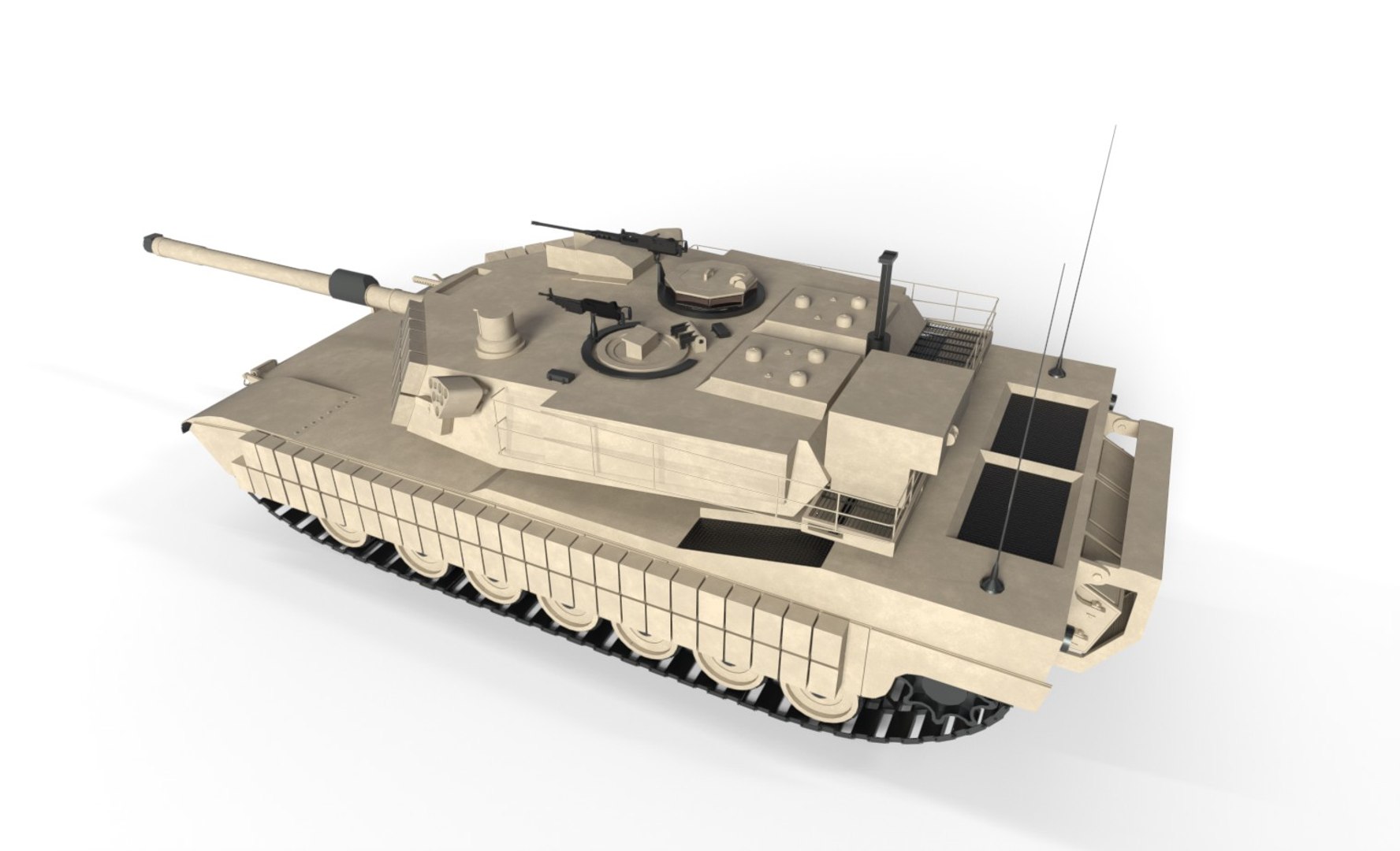 3D Abrams Tank Model - TurboSquid 1302340