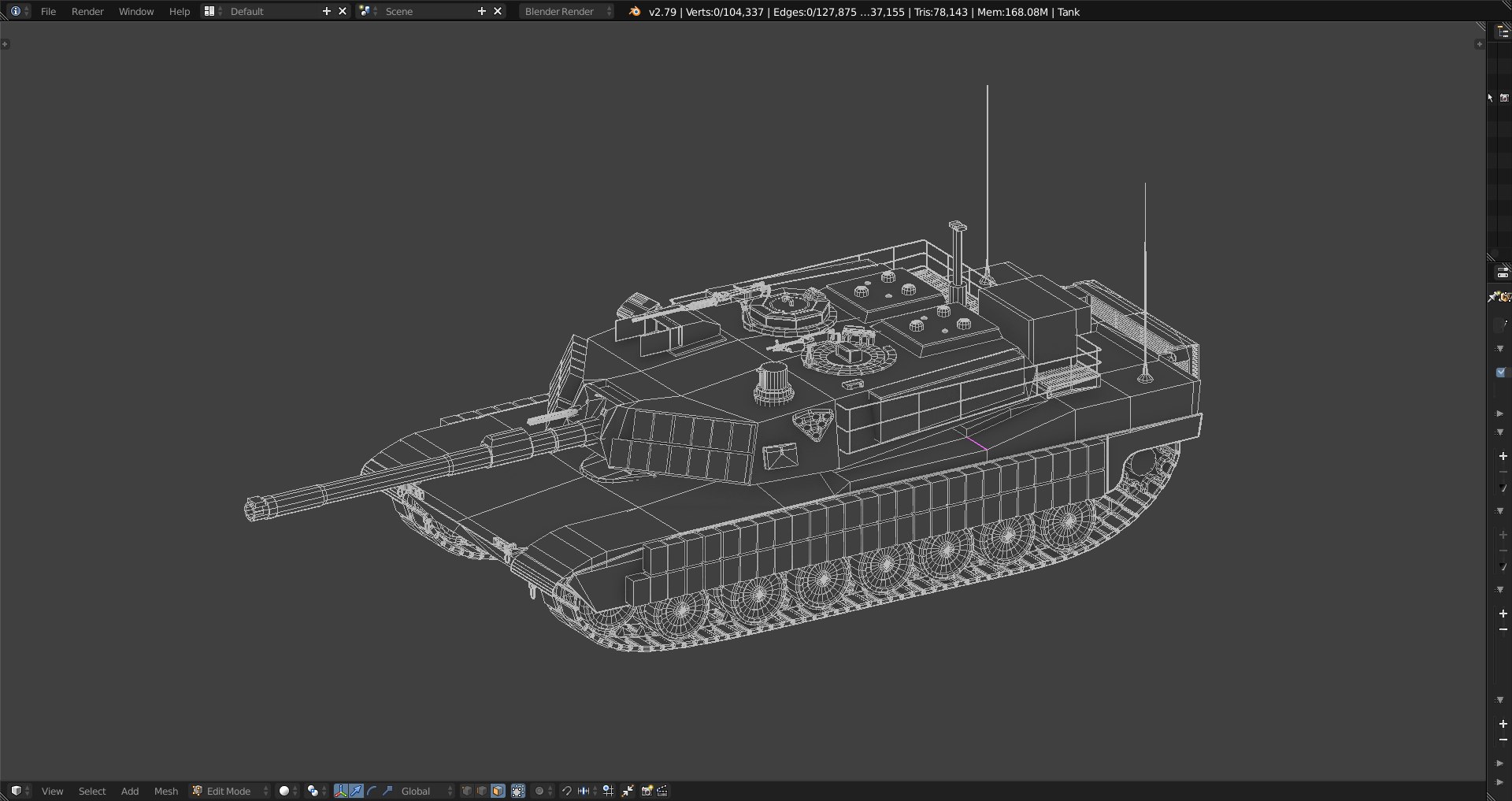 3D Abrams Tank Model - TurboSquid 1302340