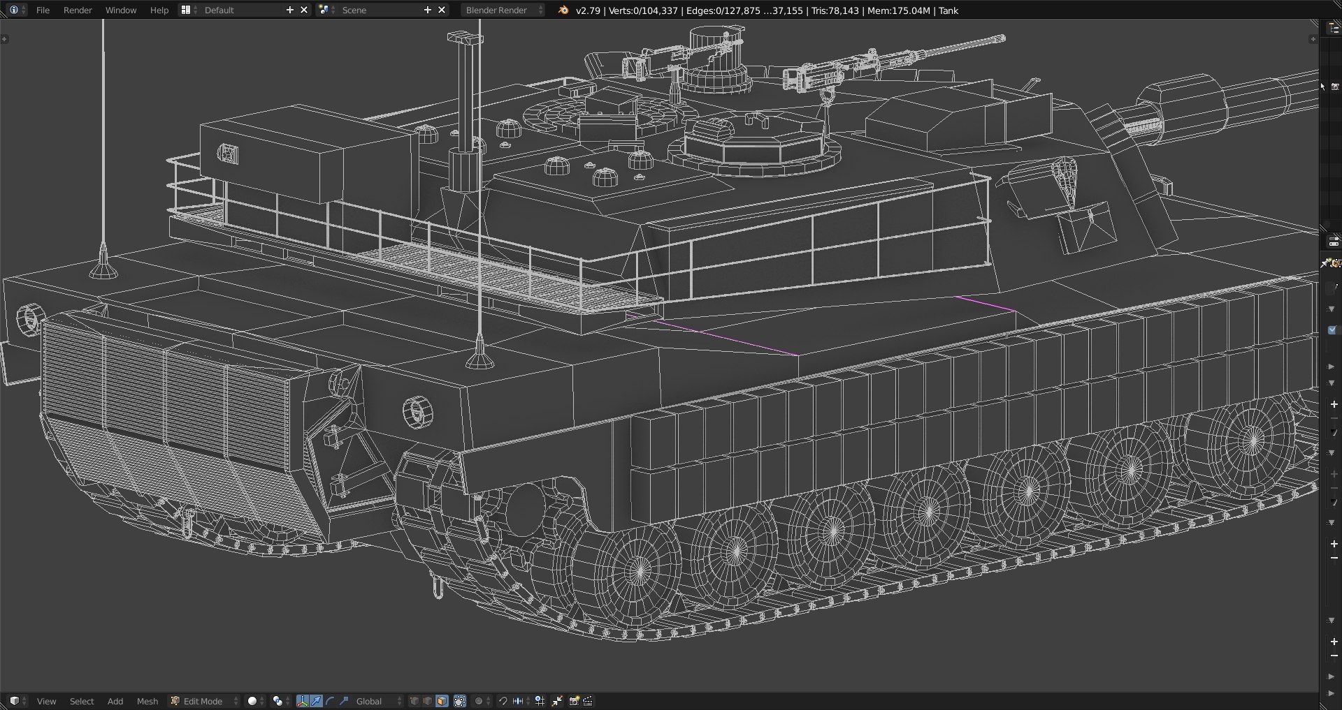 3D Abrams Tank Model - TurboSquid 1302340