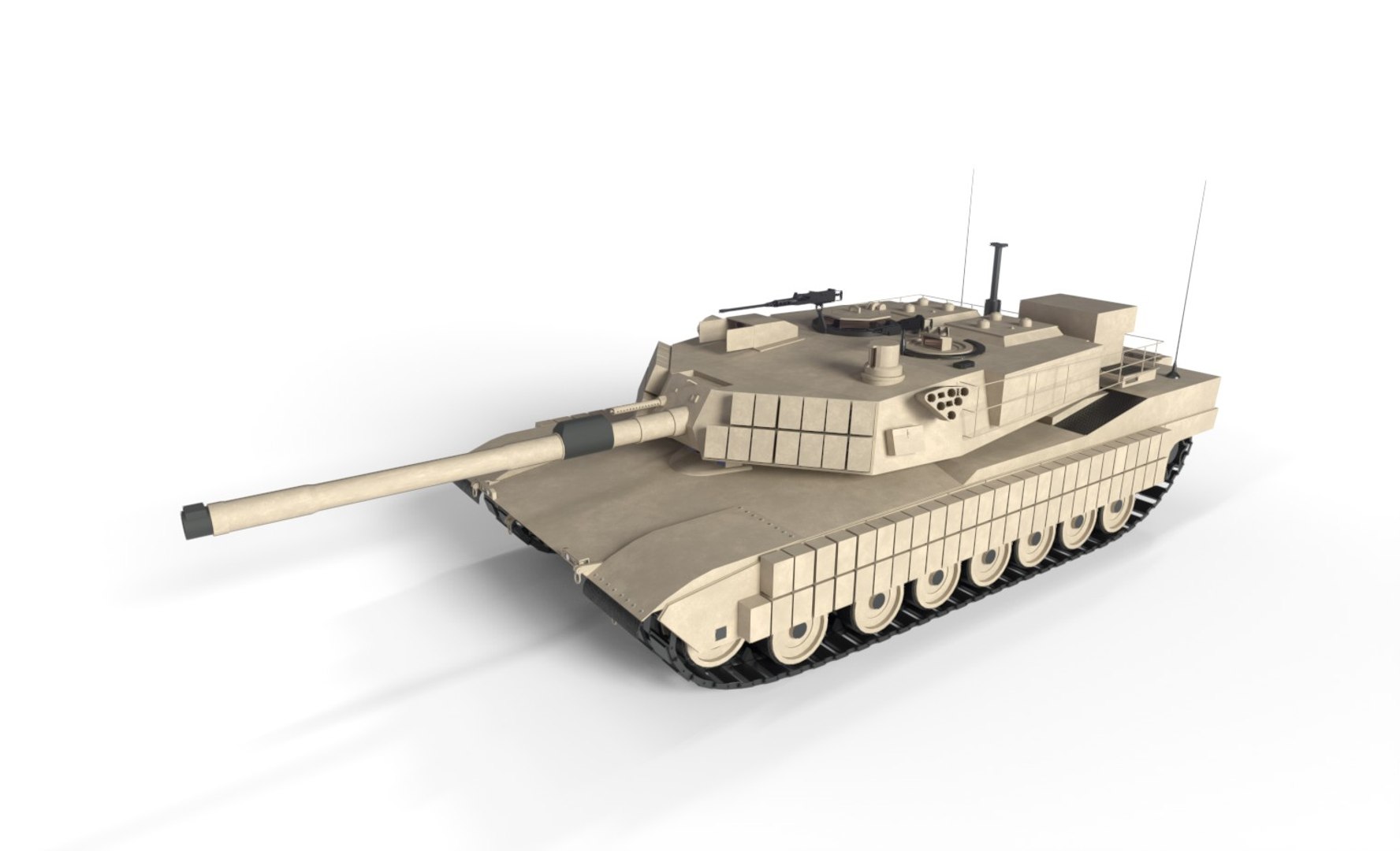 3D Abrams Tank Model - TurboSquid 1302340