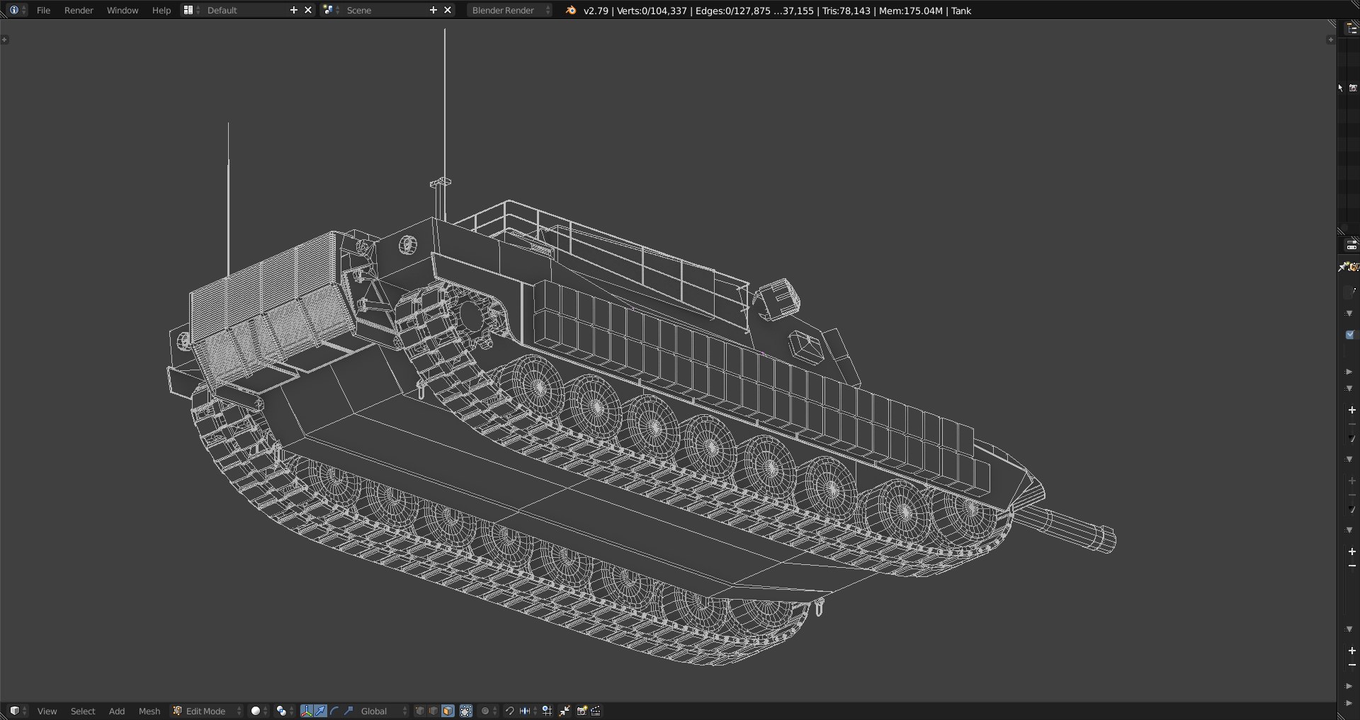 3D Abrams Tank Model - TurboSquid 1302340