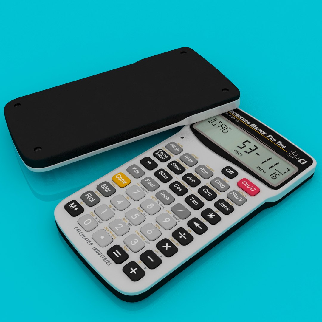 Calculators Set Add 3d Max