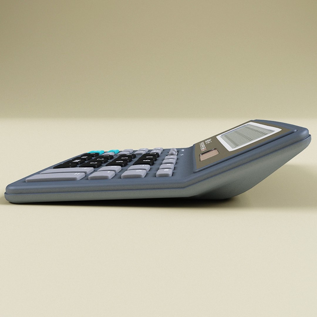 Calculators Set Add 3d Max
