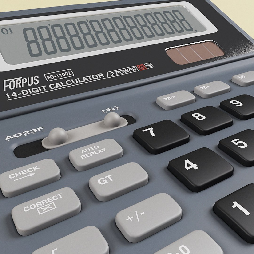 Calculators Set Add 3d Max