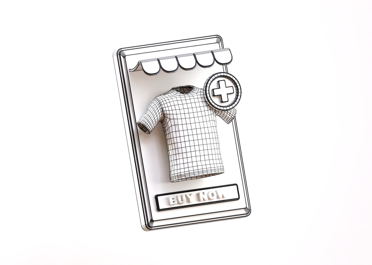 Shop Now 3D Icon Illustration 3D Model - TurboSquid 2230012