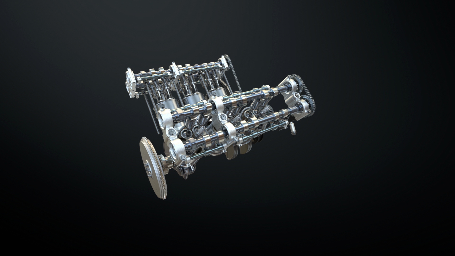 V6 Engine Working Animated 3D Model - TurboSquid 2258424