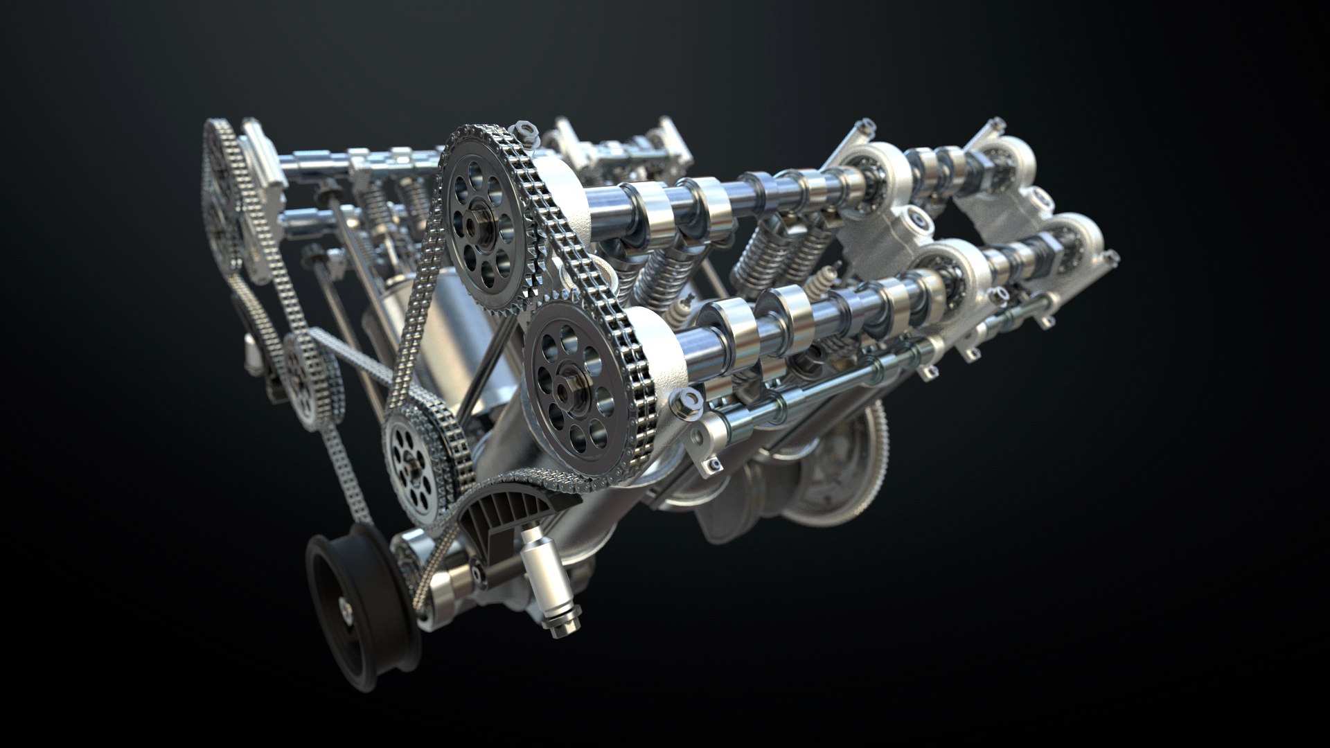 V6 Engine Working Animated 3D Model - TurboSquid 2258424