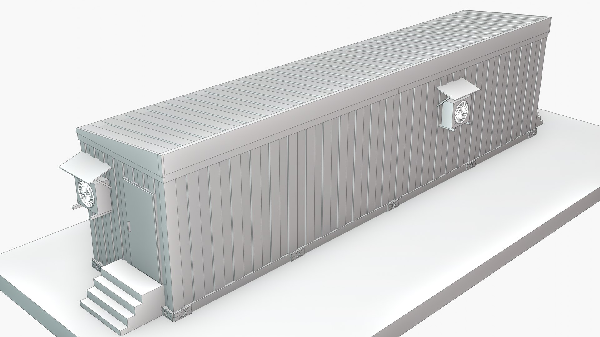 3D Metal Wagon Change House Model - TurboSquid 2059793