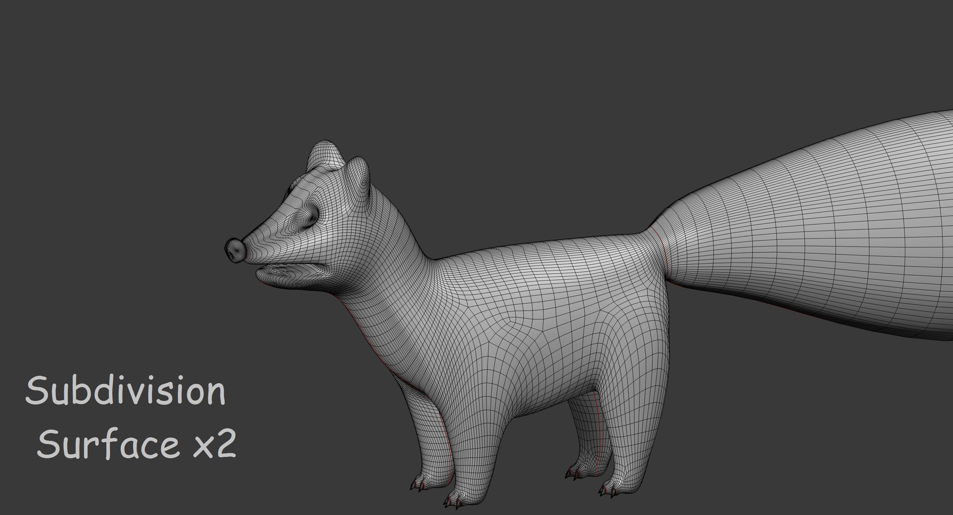 3D Model Cartoon Skunk - TurboSquid 1153156