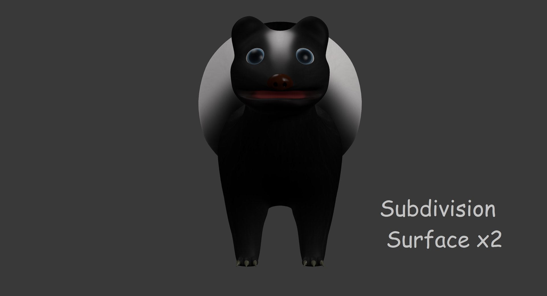 3D Model Cartoon Skunk - TurboSquid 1153156