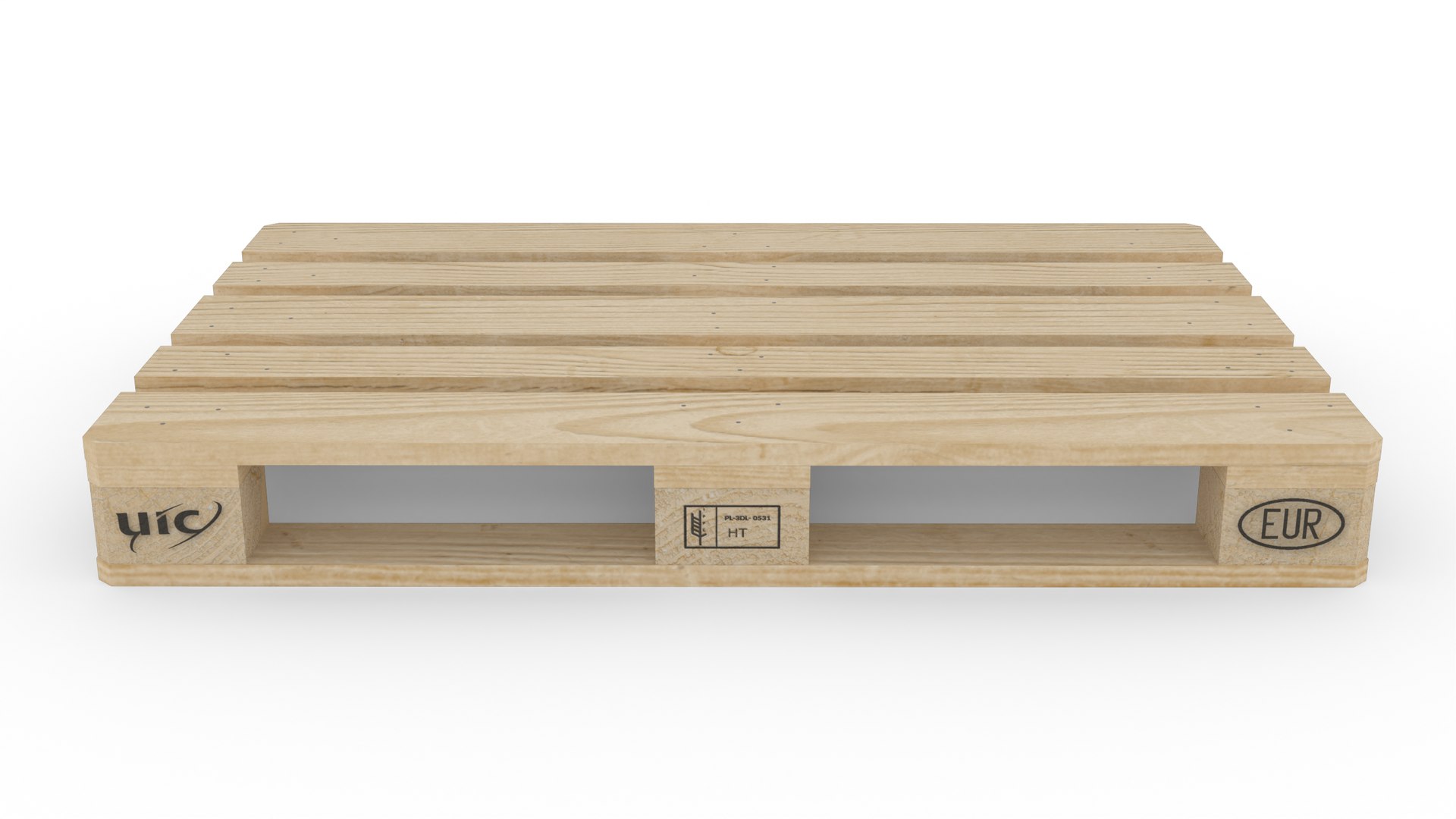 EUR-UIC Pallet 3D Model - TurboSquid 2140204