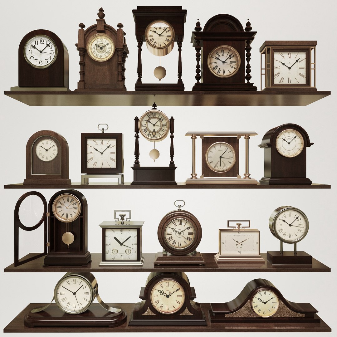 Desk clock model - TurboSquid 1401958