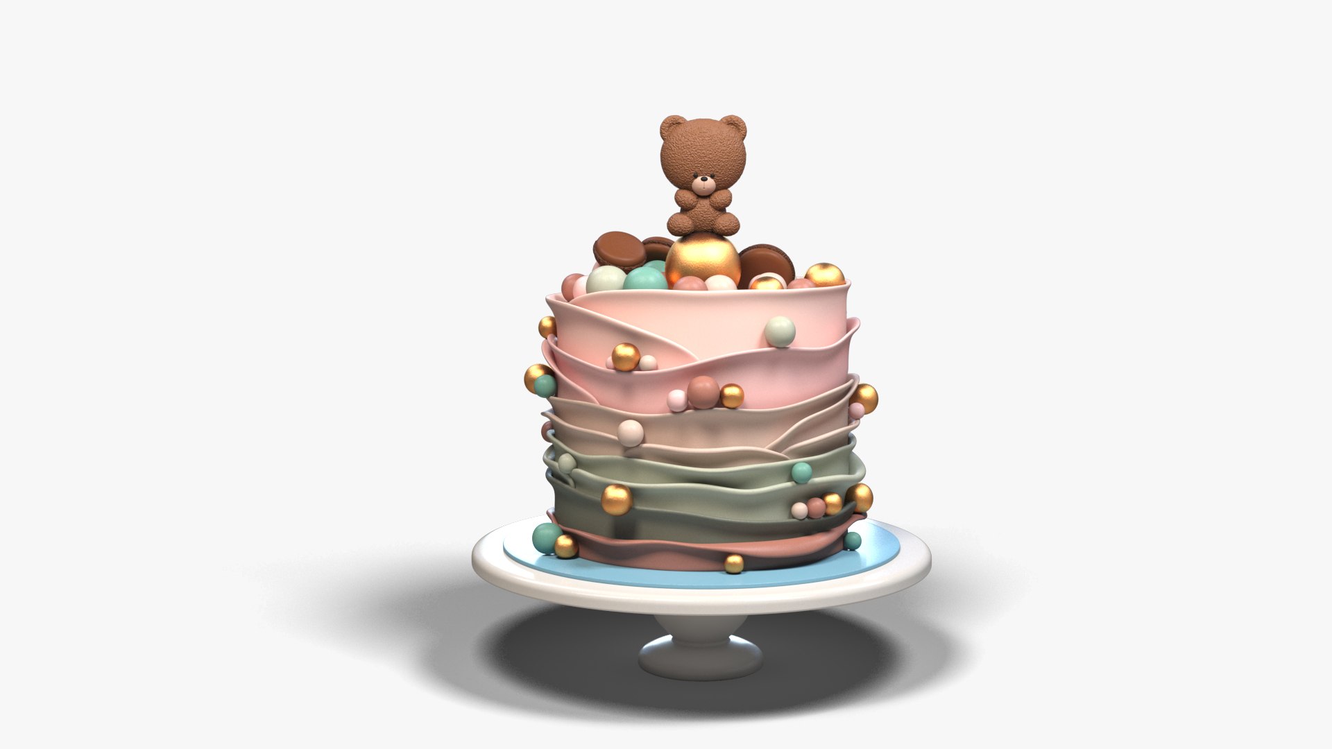 3D Model Birthday Cake - TurboSquid 1820164
