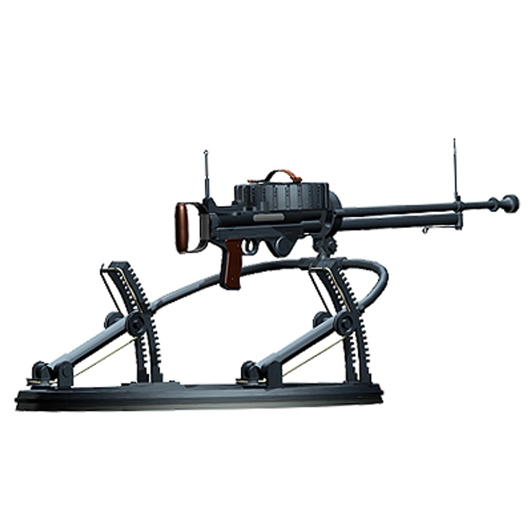 3d Model Lewis Gun