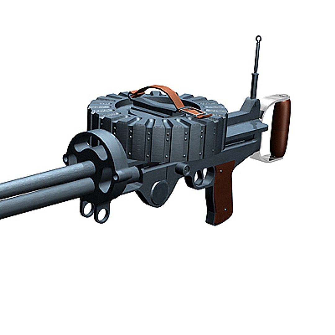 3d Model Lewis Gun